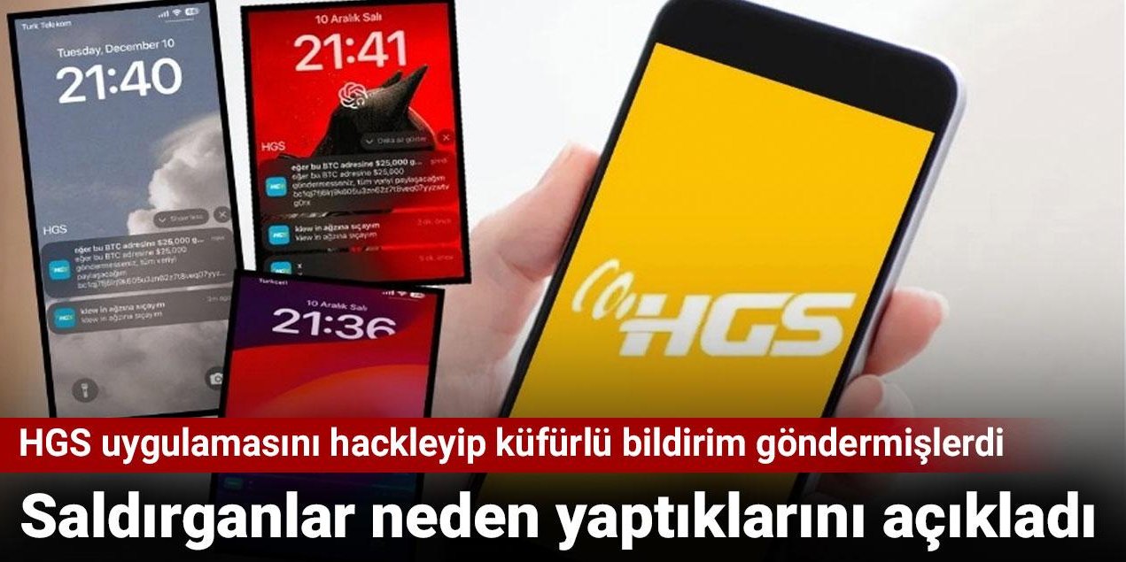 HGS uygulamasını hackleyip küfürlü bildirim göndermişlerdi. Neden ...