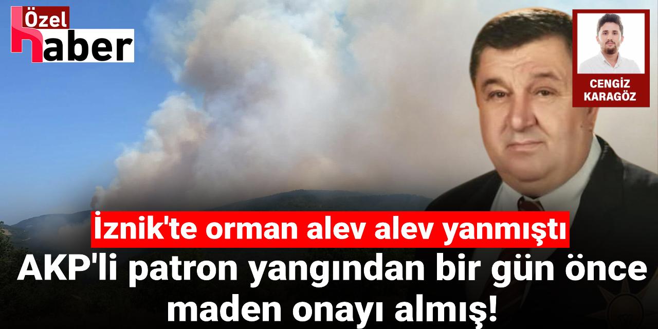 İznik'te orman alev alev yanmıştı: AKP'li patron yangından bir gün önce ...